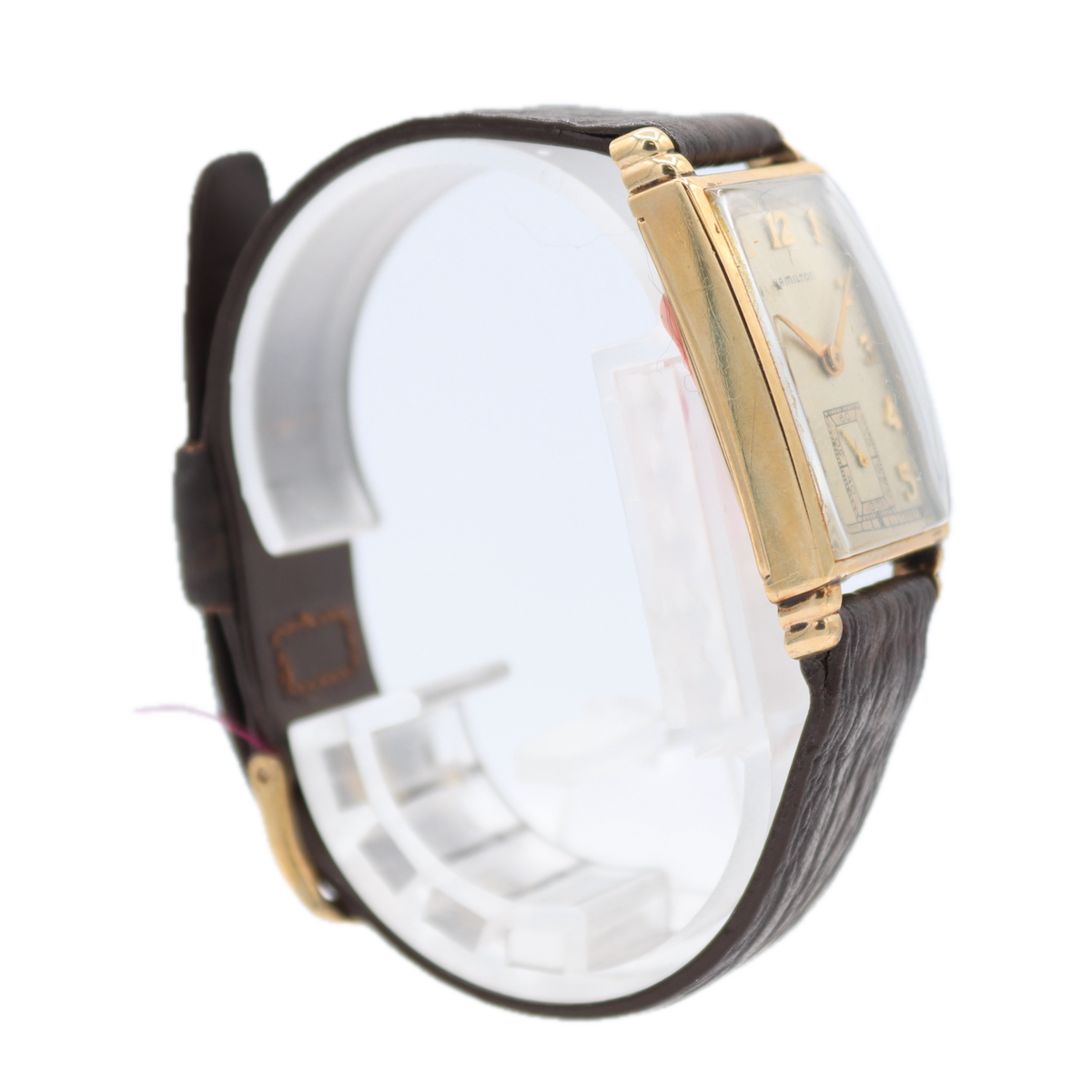 Vintage Hamilton Myron Men's Mechanical Wristwatch 980 USA 10k Gold Fi ...