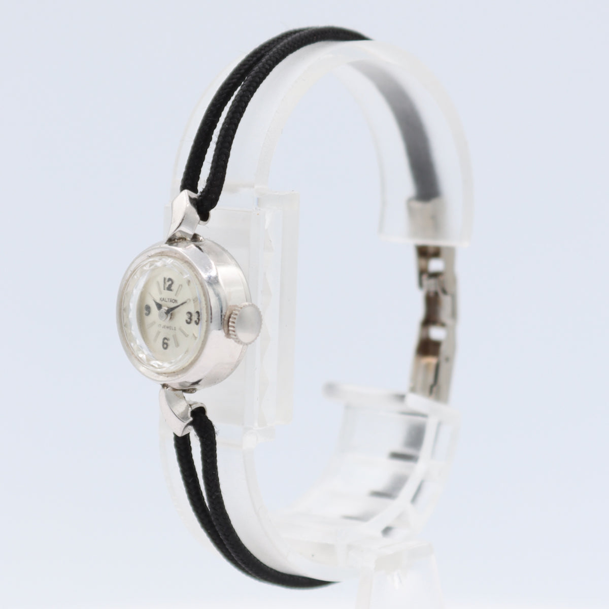 Vintage 17mm Kaltron Cocktail Ladies Mechanical Wristwatch Swiss 10k R ...