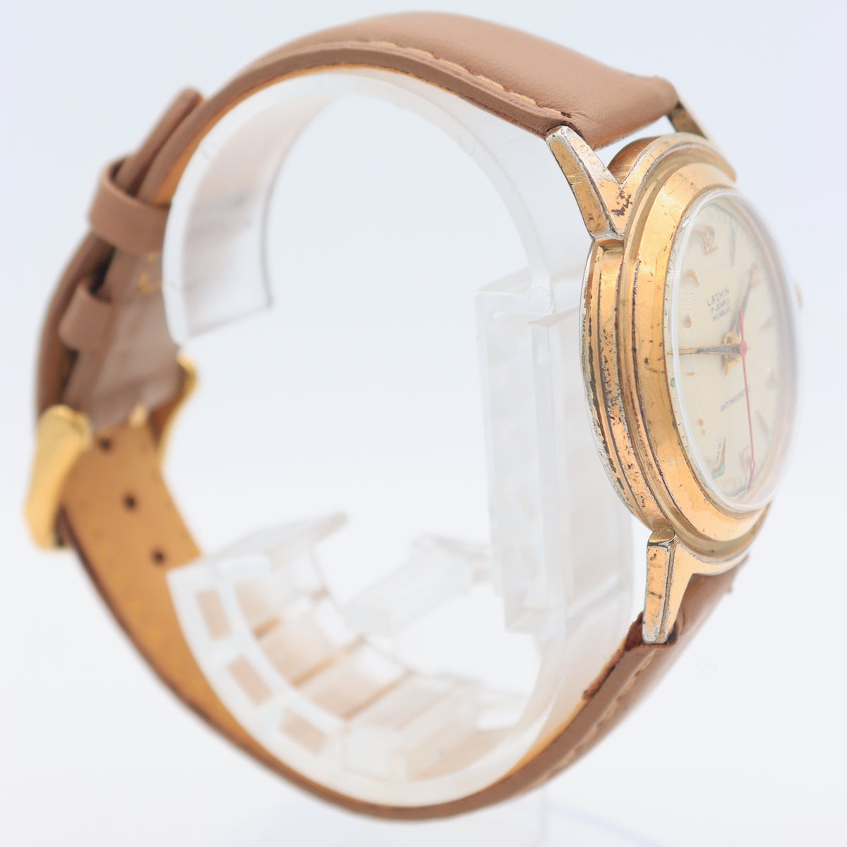 Vintage Lathin Scarab Lugs Men's Mechanical Wristwatch 1187/94 Swiss M ...