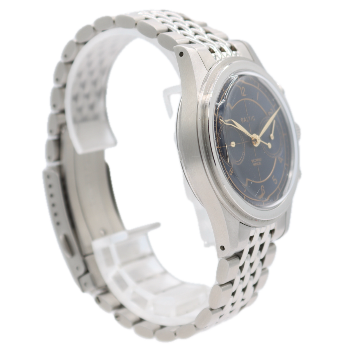 38mm Baltic Bicompax 002 Men's Chronograph Wristwatch ST1901 France St ...