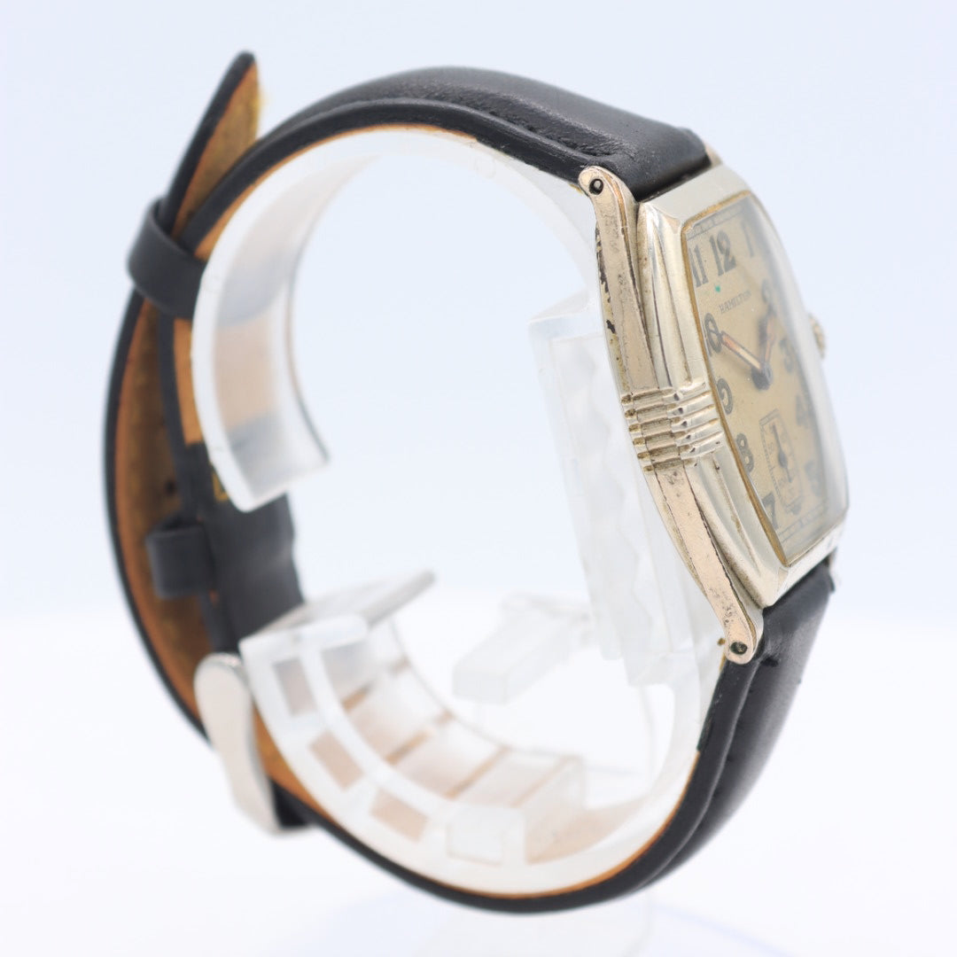 Vintage Hamilton Perry Men's Mechanical Wristwatch 987F USA 14k White ...