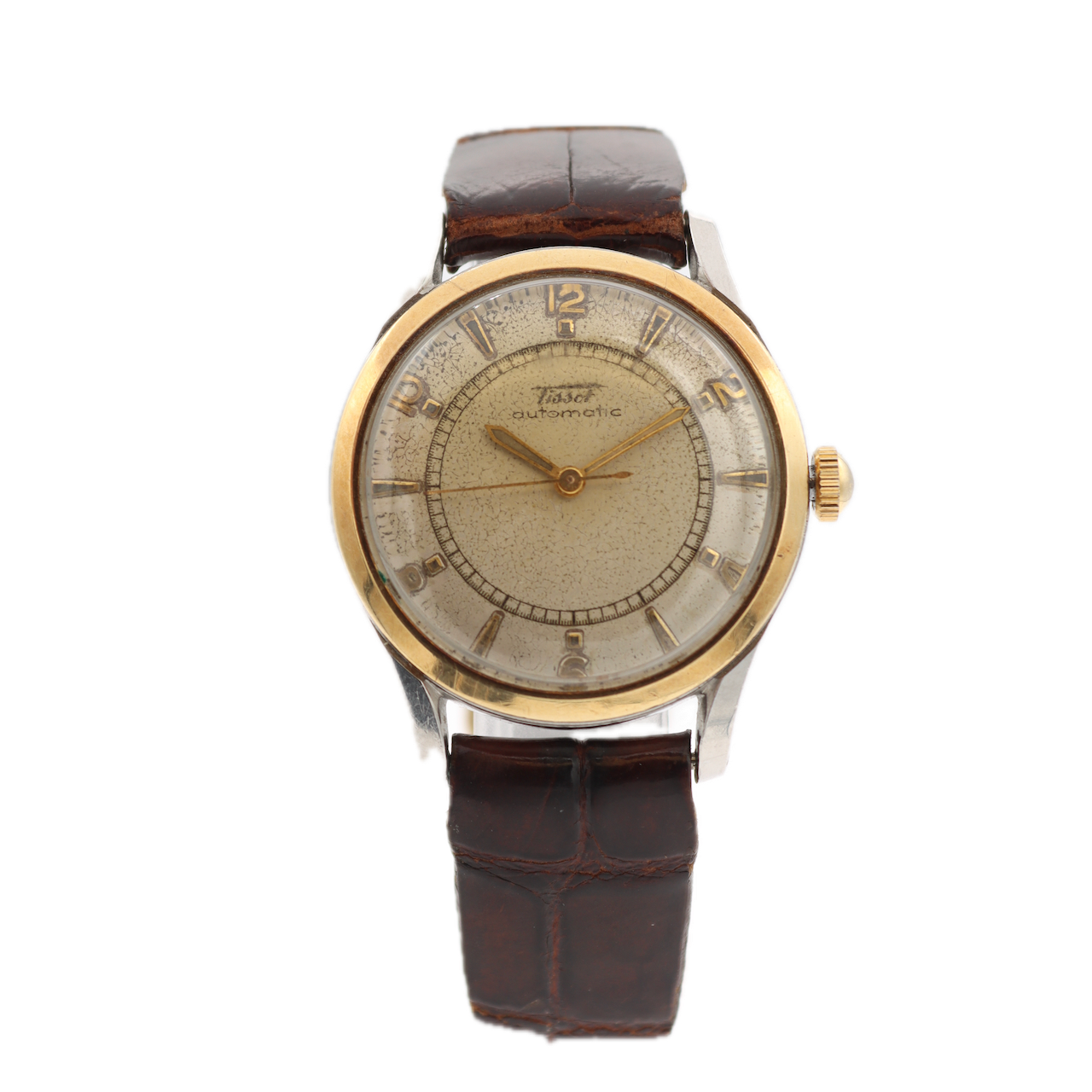 Vintage Tissot Men's Bumper Automatic Wristwatch 28.5-21 Swiss Gold Ca ...