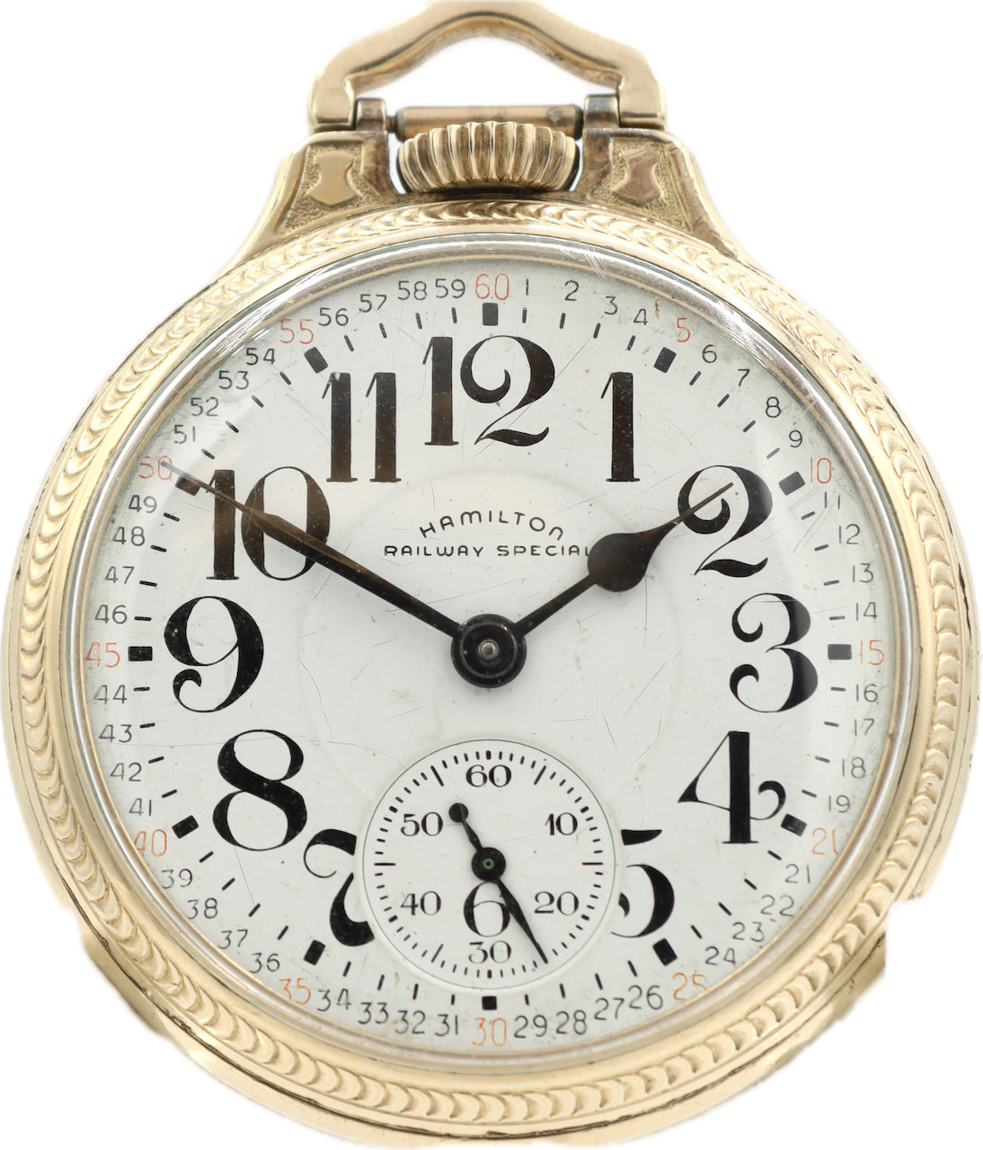 Antique 16S Hamilton Railway Special Bar Over Crown Railroad Pocket Wa ...