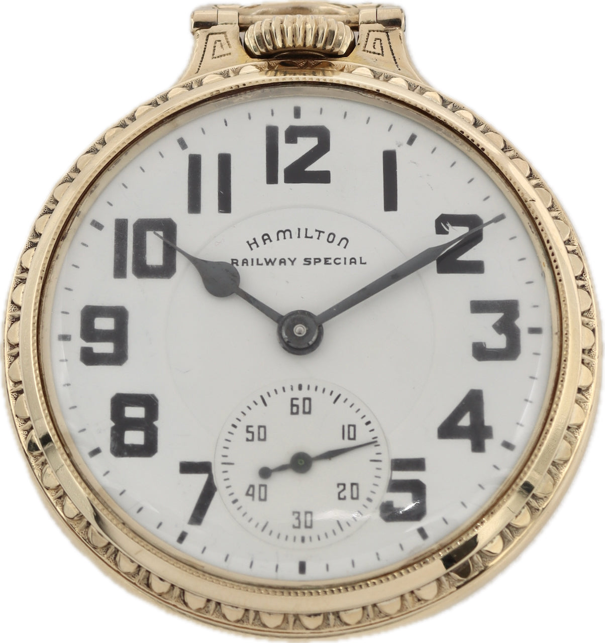 Antique 16S Hamilton Railway Special Bar Over Crown Pocket Watch 992B ...