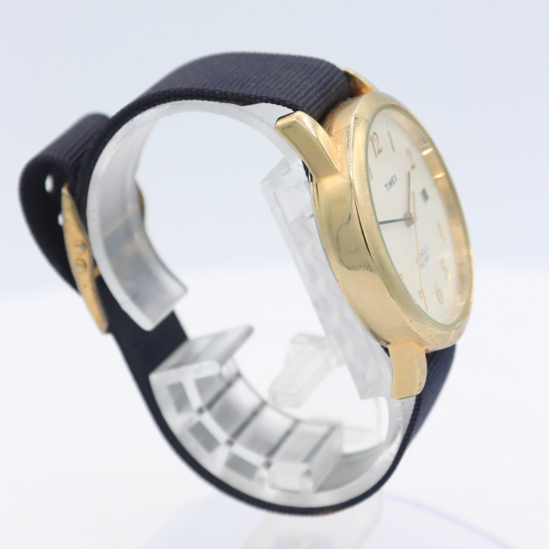 Vintage 1970 Timex Indiglo WR30M Men's Quartz Wristwatch USA Gold Tone – thewatchpreserve