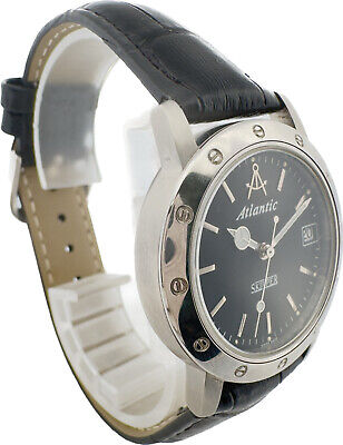 Vintage 34mm Atlantic Skipper 25 Jewel Men's Automatic Wristwatch ETA ...