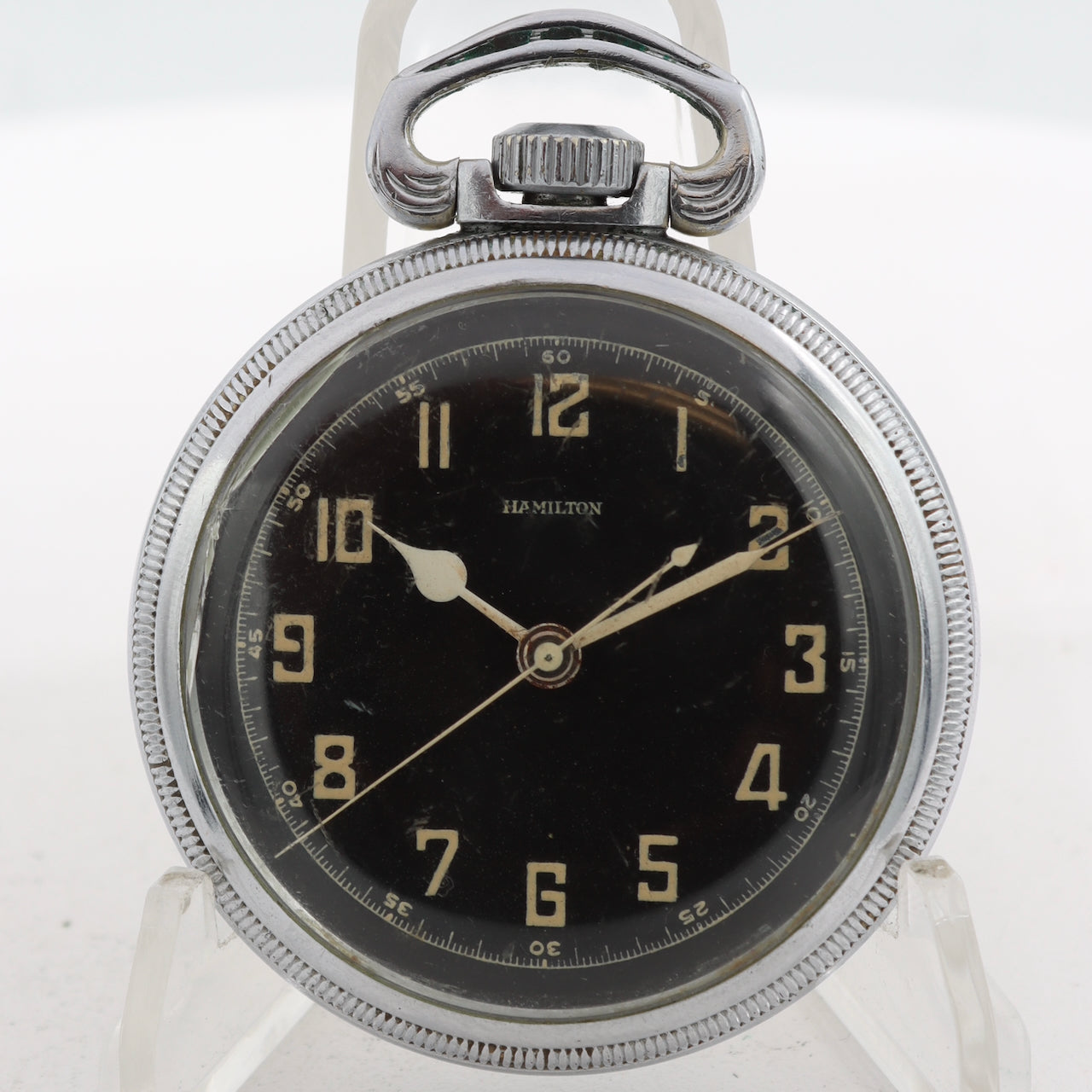 Antique 16s 1942 Hamilton Two Tone 22 Jewel Pocket Watch 4992B Gold To ...