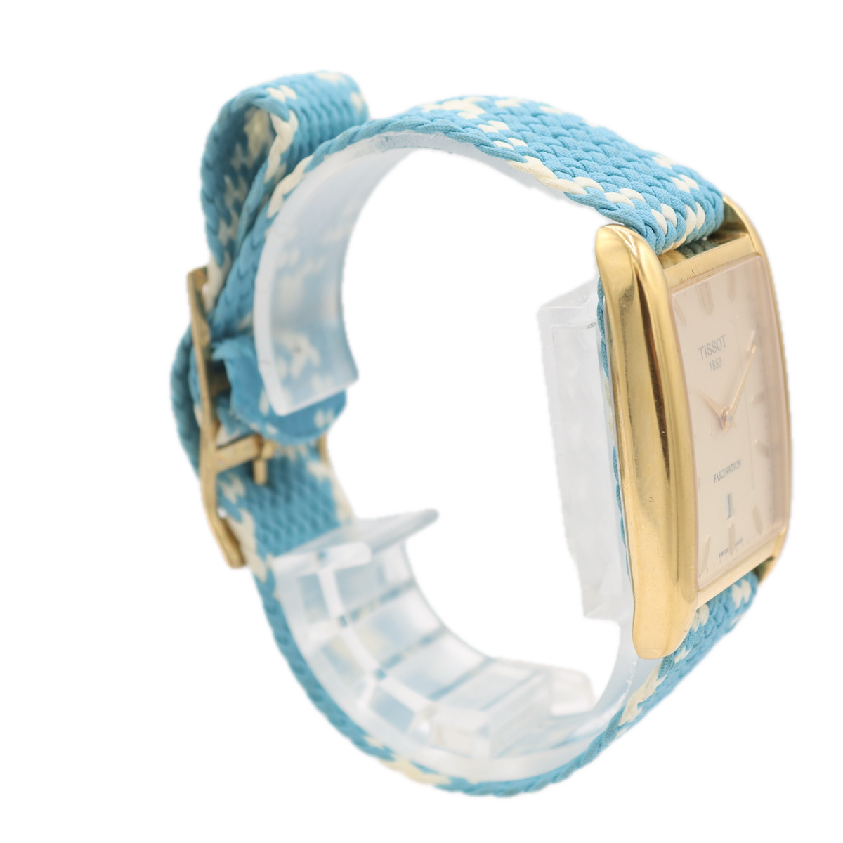 Vintage Tissot T845 Fascination Men's Quartz Wristwatch Swiss Gold Ton ...