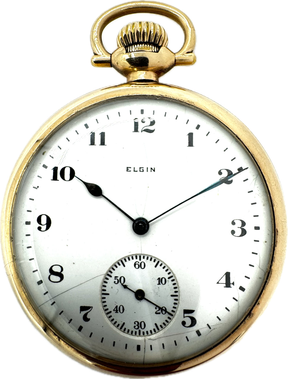 Antique 16S Elgin Mechanical Open Face Pocket Watch Grade 313 10k GF G ...