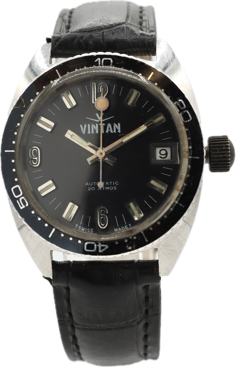 Vintage Vintan Substar w Lollipop Hand Men's Automatic Wristwatch Swis ...