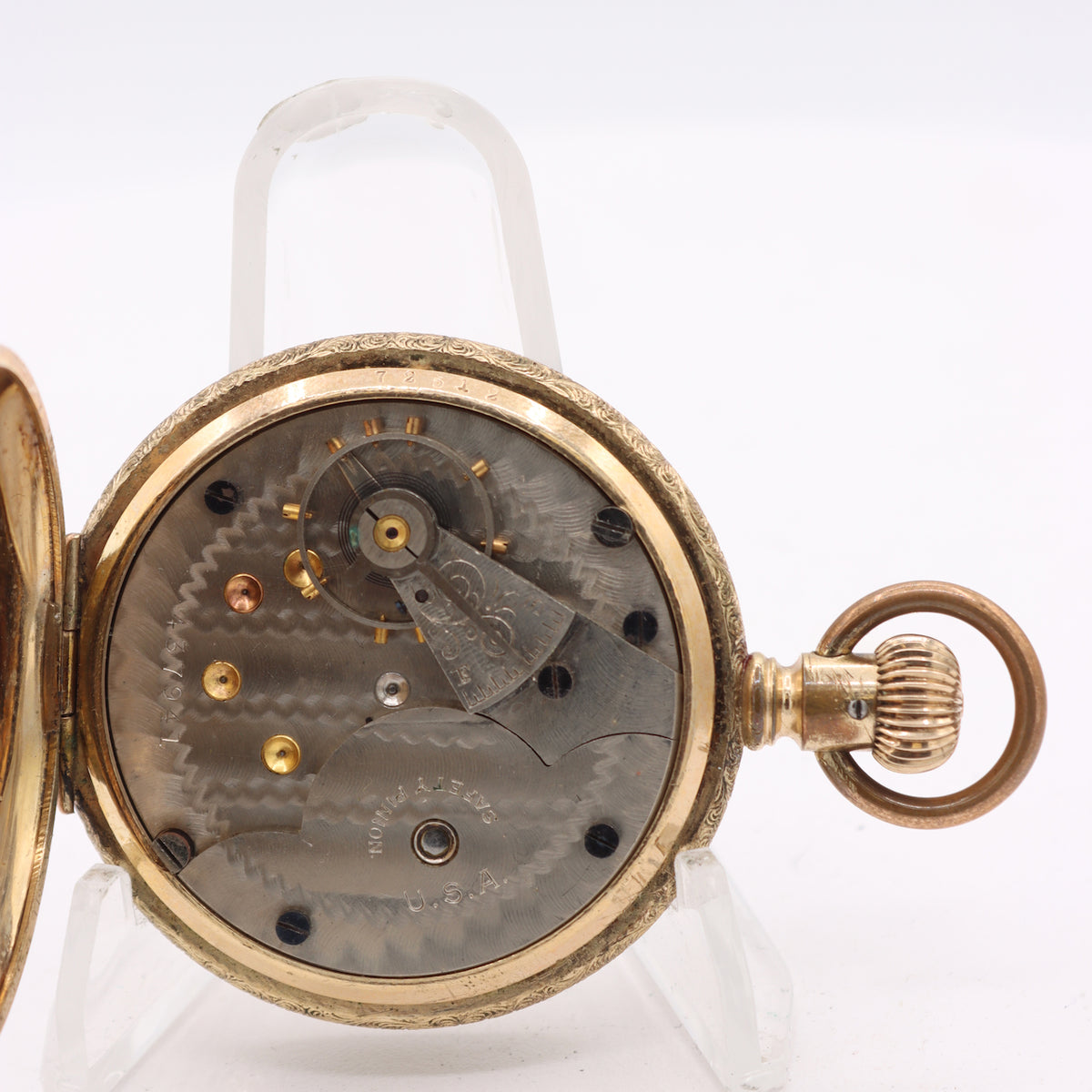 Antique 18S New York Standard Empire State Pocket Watch Grade 35 Fancy ...