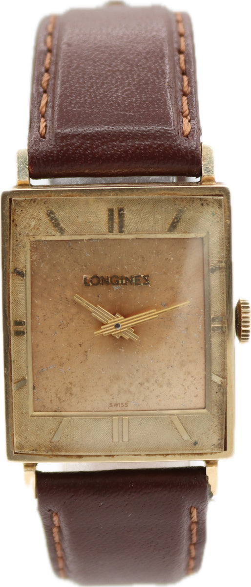 Vintage Longines Chrysler Hands Men's Mechanical Wristwatch 370 Swiss ...