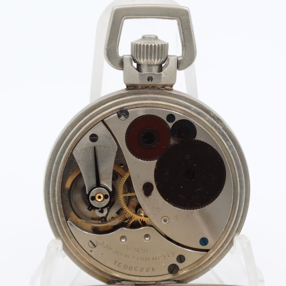 Vintage 1944 Elgin Timer 15 Jewel Mechanical Open Face Stop Watch 582 ...