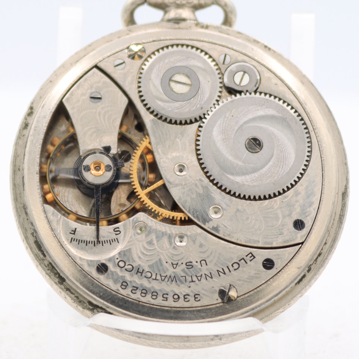 Antique 12s Elgin 15 Jewel Mechanical Pocket Watch 315 Fancy Engraved ...
