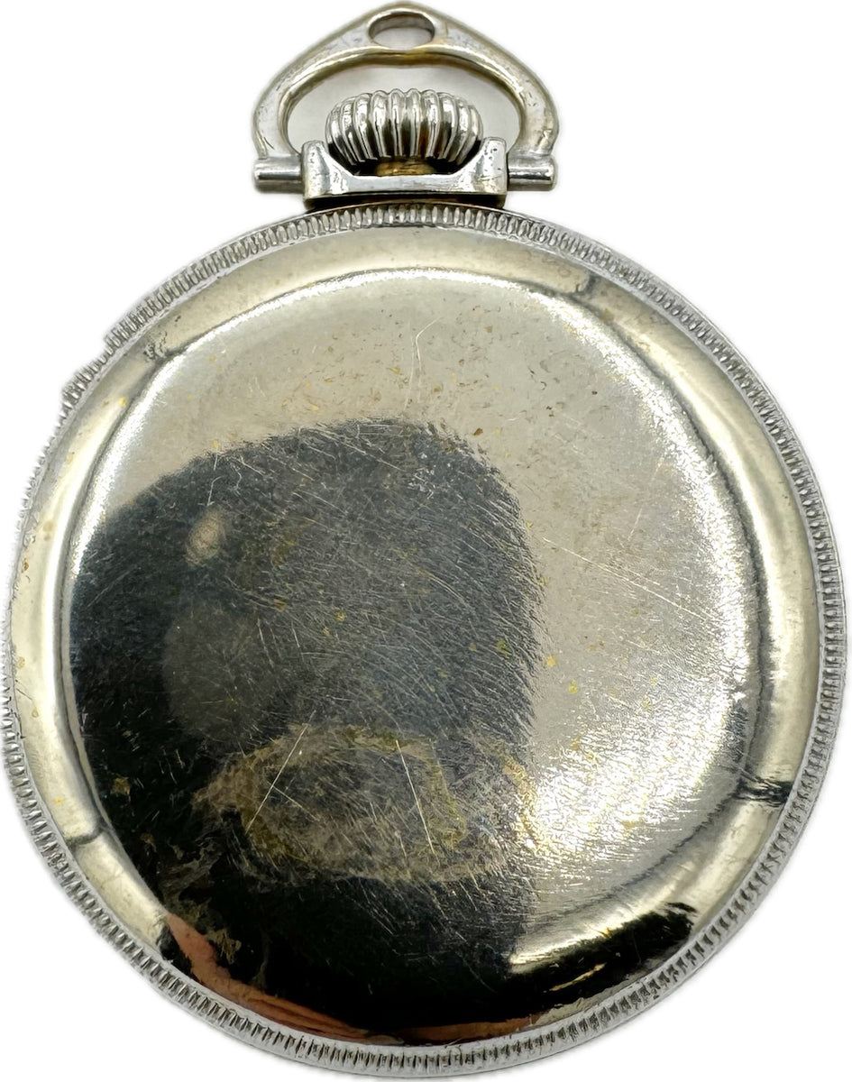 Antique 16 Size Ball 5336 Coin Edge Mechanical Railroad Pocket Watch 4 ...