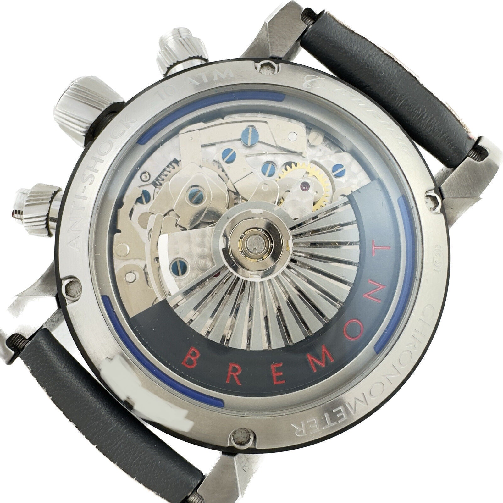 Bremont Boeing 247 Automatic Chronograph Wristwatch Steel ETA7750 Blac ...