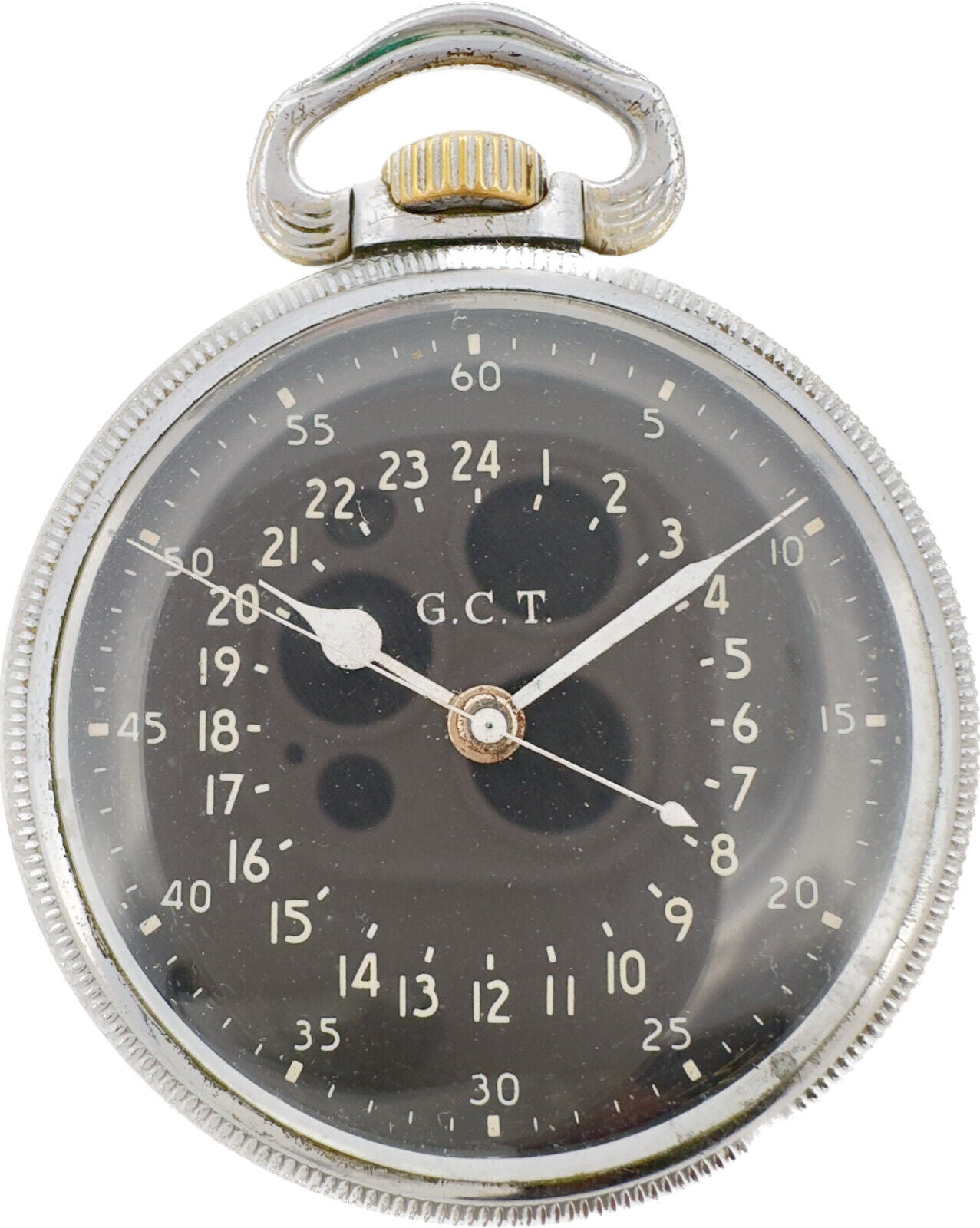Vintage 16S 1952 Hamilton GCT US Military 24 Hour 22 Jewel Pocket Watc ...