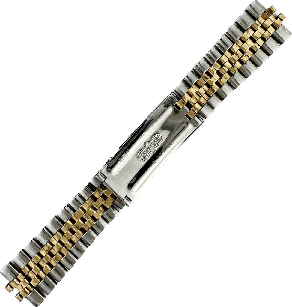 Vintage 19mm Joske's Mexico Rolex Men's Wristwatch Band Steel and Gold ...