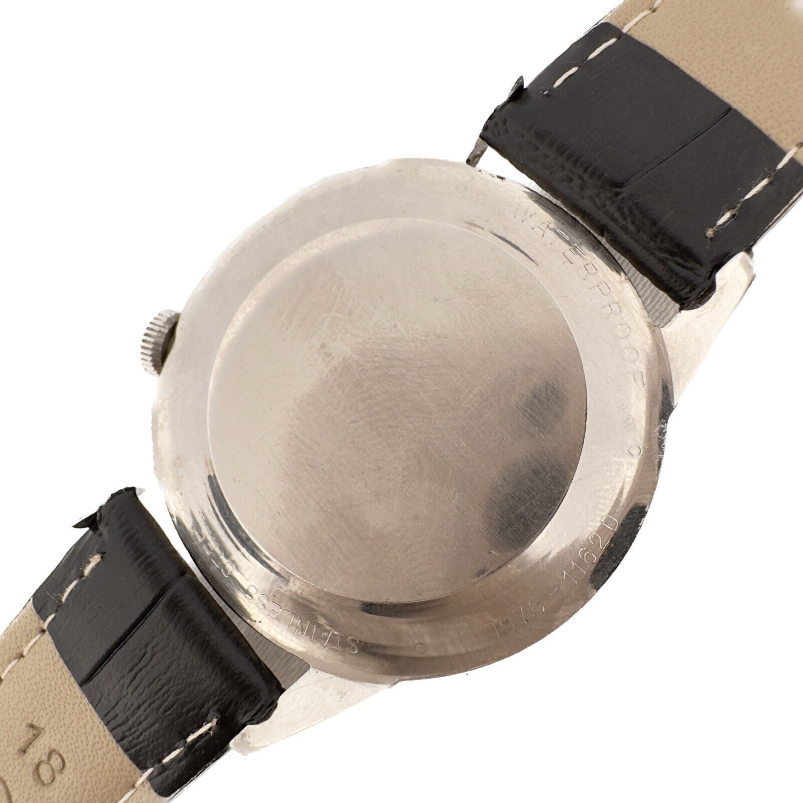 Vintage Wyler 1976-11620 Men's Mechanical Wristwatch Steel Crosshair S ...