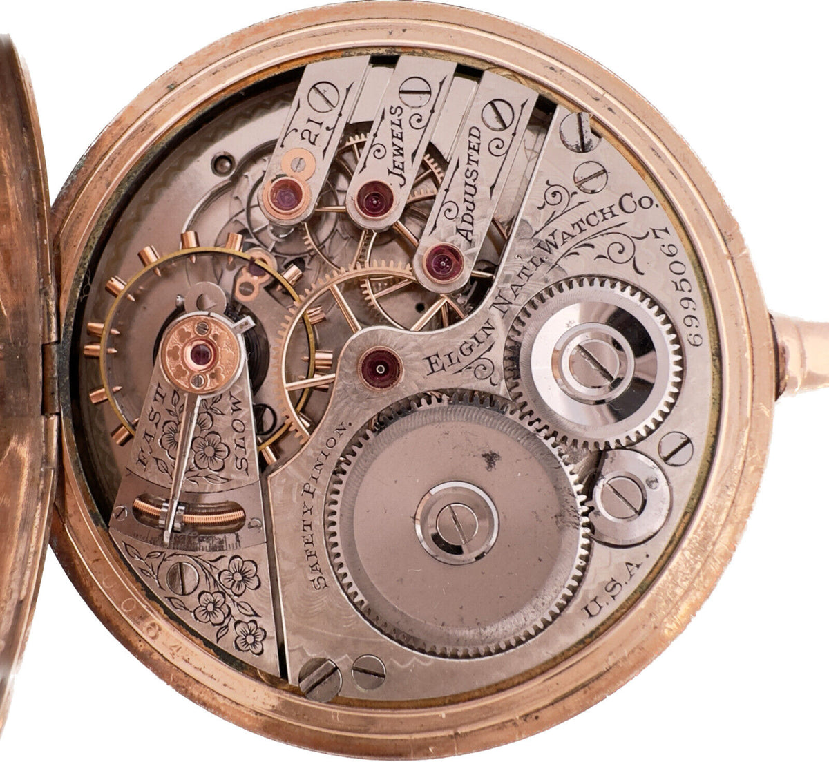 Antique 16 Size Elgin 21 Jewel Hunter Pocket Watch Grade 156 Gold Fill ...