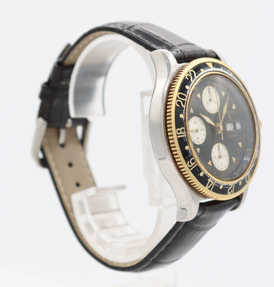 Vintage Chrysos Diver Men's Automatic Chronograph Wristwatch 7750 18k ...