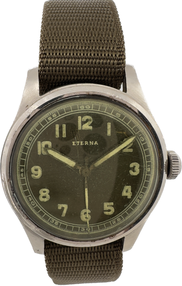Vintage Eterna Military 17 Jewel Men Bumper Automatic Wristwatch 833 S ...
