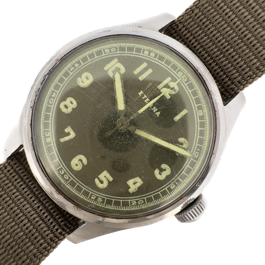 Vintage Eterna Military 17 Jewel Men Bumper Automatic Wristwatch 833 S – thewatchpreserve