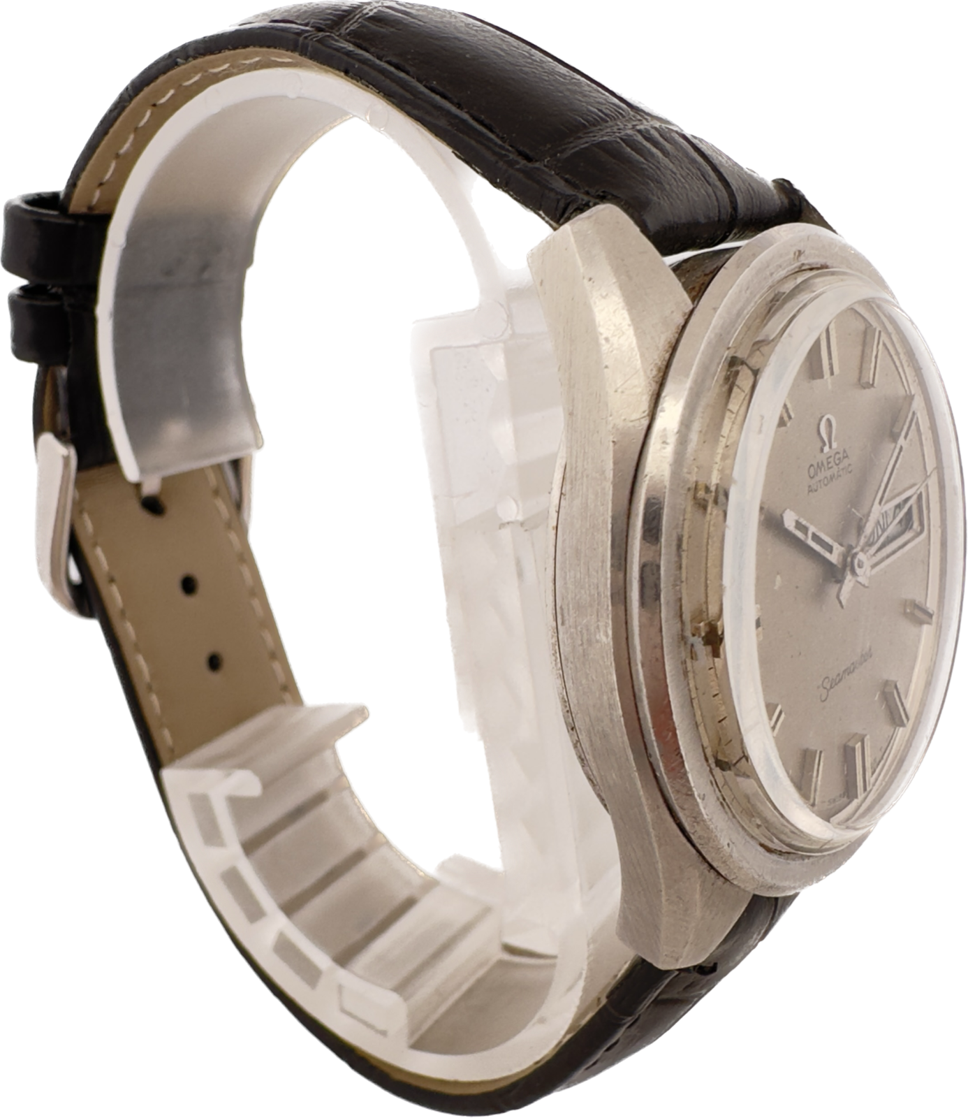 Vintage Omega Seamaster 166.032 Men's Automatic Wristwatch 750 Stainle ...