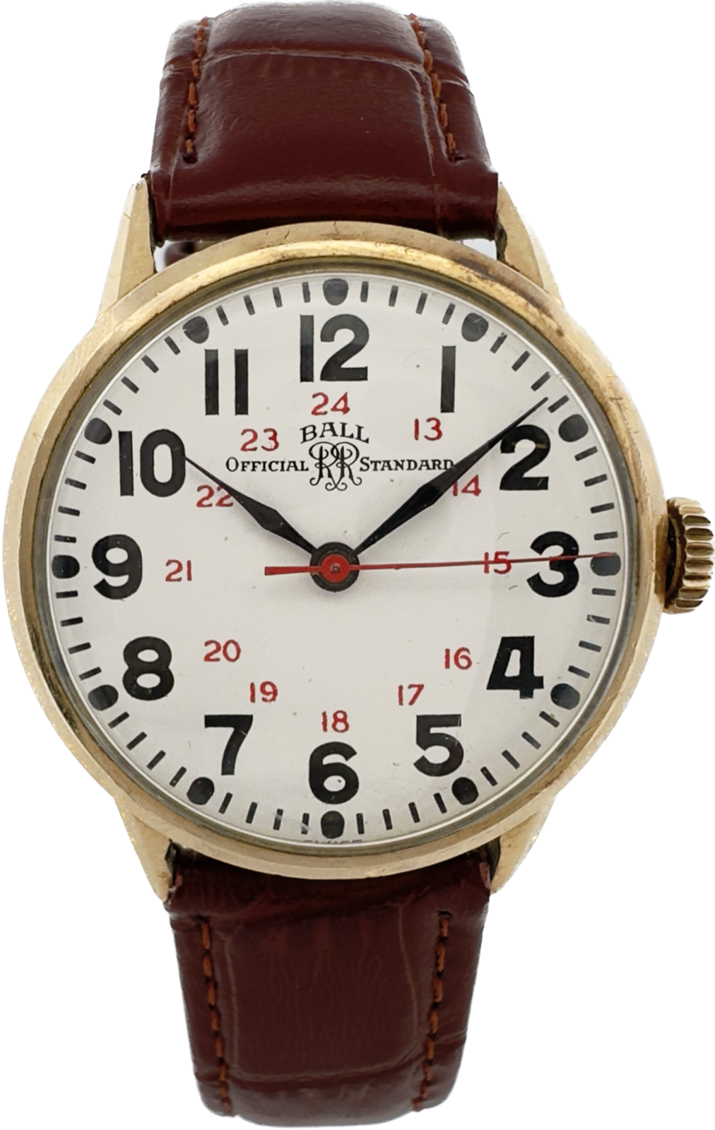 Vintage Ball Official RR Standard Men's Mechanical Wristwatch 1604B 10 ...