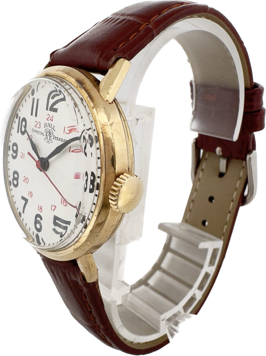 Vintage Ball Official RR Standard Men's Mechanical Wristwatch 1604B 10 ...