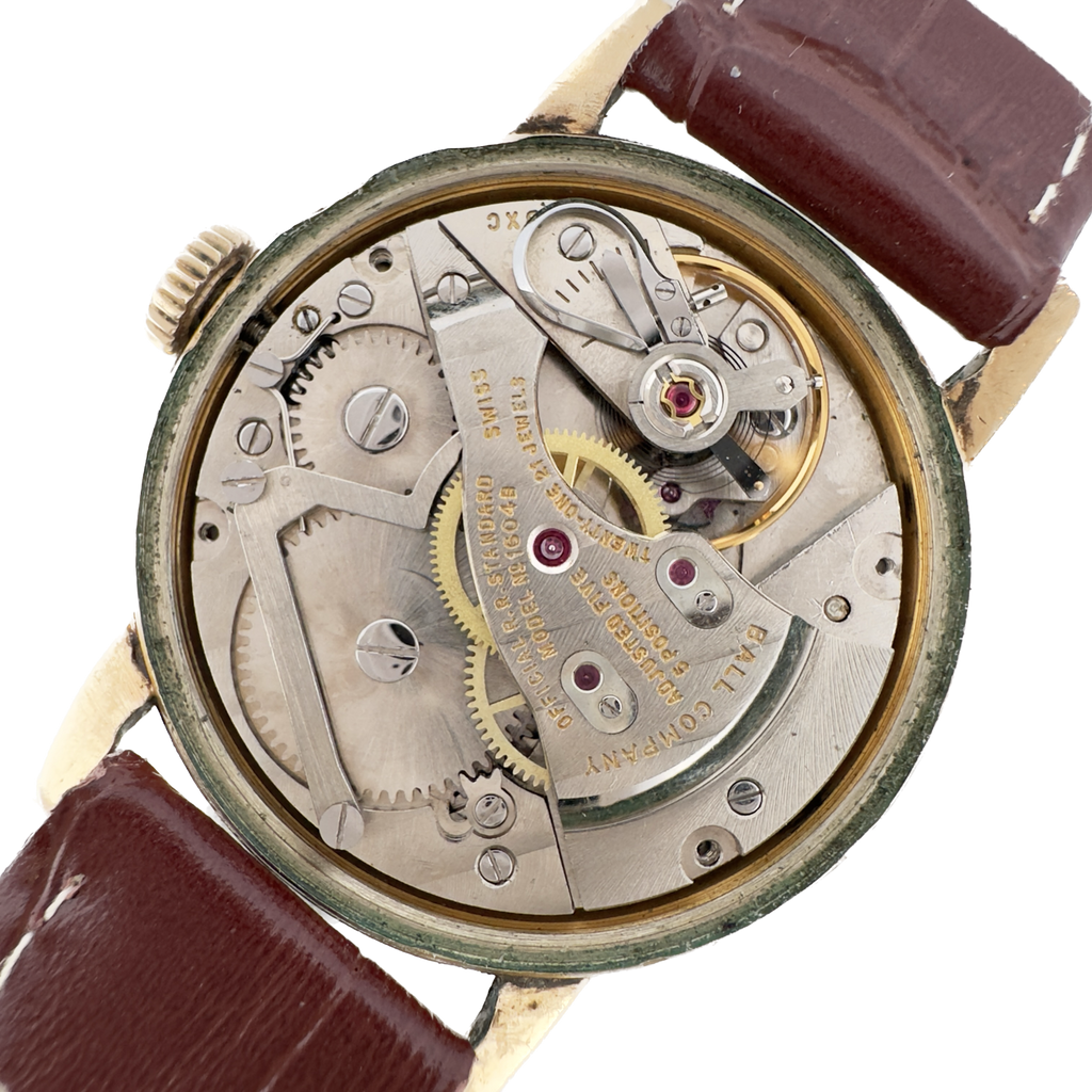 Vintage Ball Official RR Standard Men's Mechanical Wristwatch 1604B 10 ...