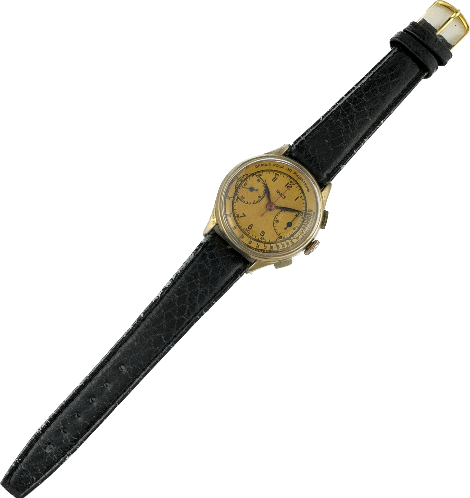 Vintage Leonidas Haste 17 Jewel Men's Chronograph Wristwatch Valjoux R ...