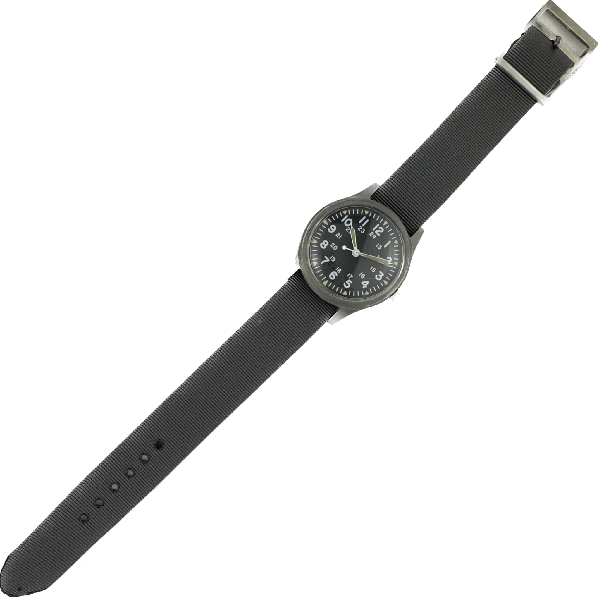 Vintage 1982 Hamilton Military GG-W-113 17 Jewel Men's Mechanical Wris ...