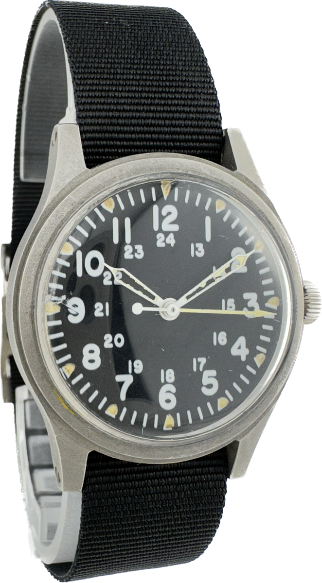 Vintage 1979 Hamilton Military GG-W-113 17 Jewel Men's Mechanical Wris ...