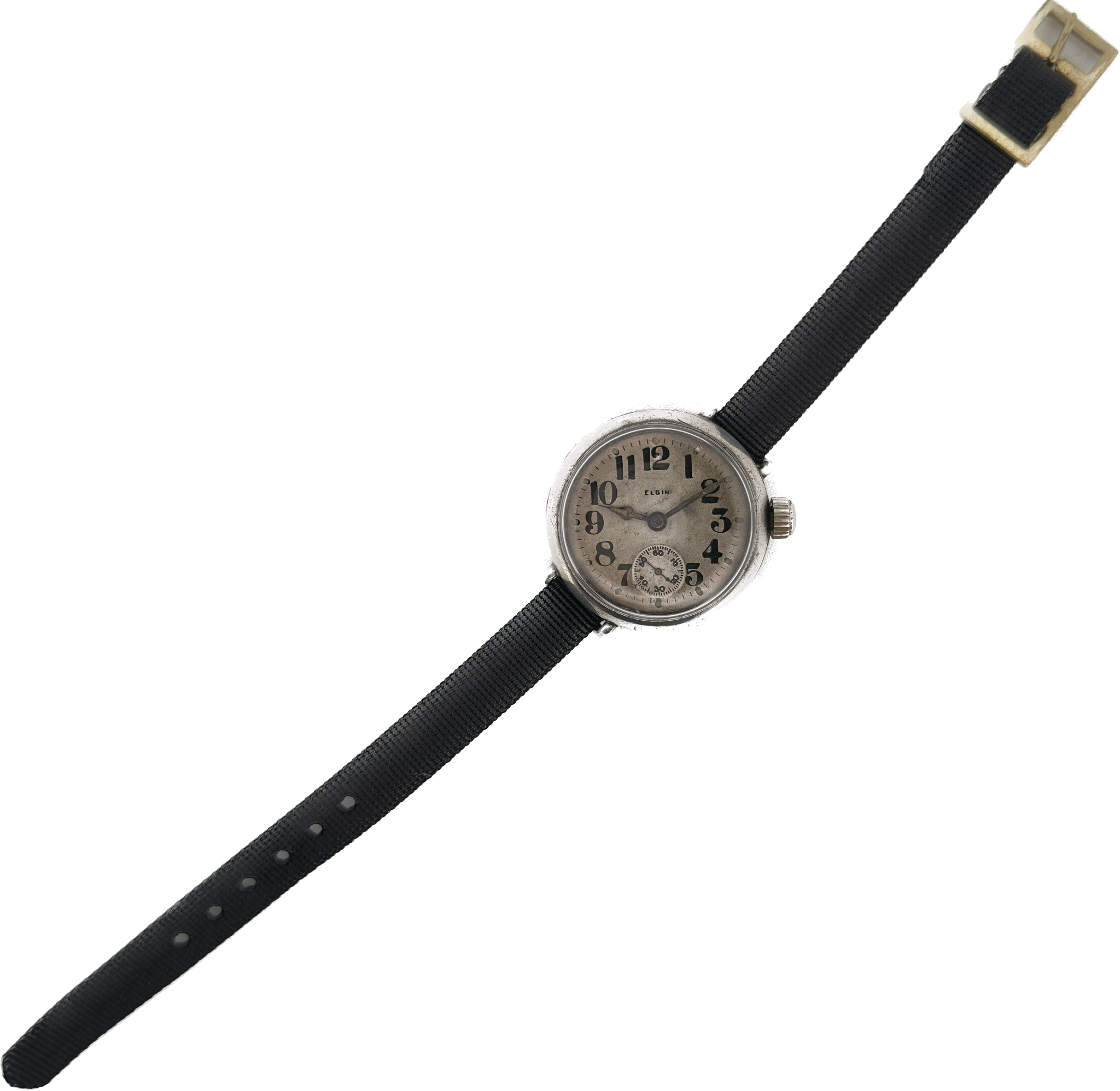 Antique 1918 Elgin WW1 Trench Offset Crown Men's Manual Wristwatch 462 ...