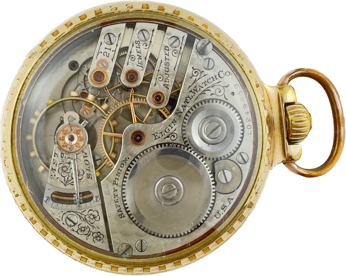Antique 16 Size Elgin 21 Jewel Mechanical Pocket Watch Grade 156 w Rai ...
