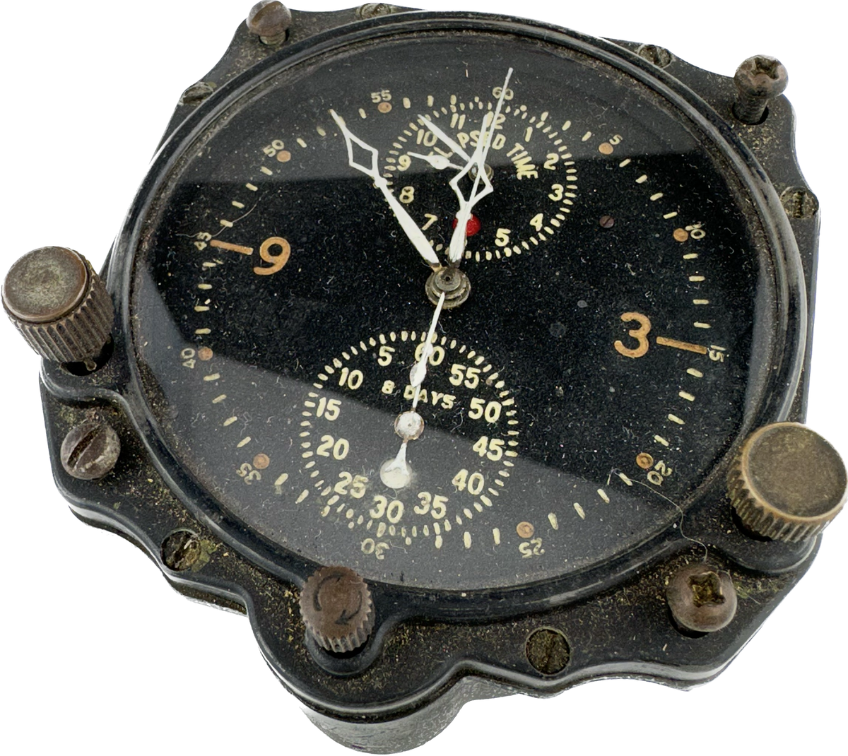 Vintage 1941 Jaeger USA U.S. Army A-10 Chronograph Aircraft Clock WW2 ...