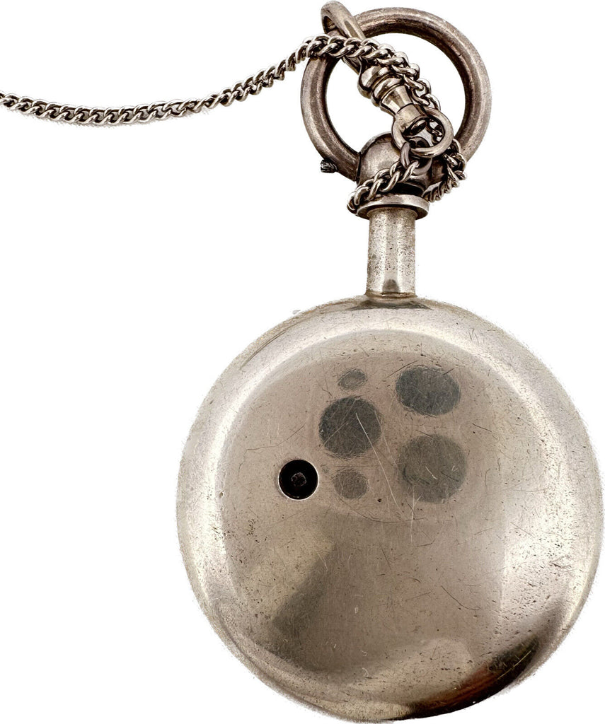 Antique Alexander Sharples Key Wind Fusee Pocket Watch Sterling Pair C ...